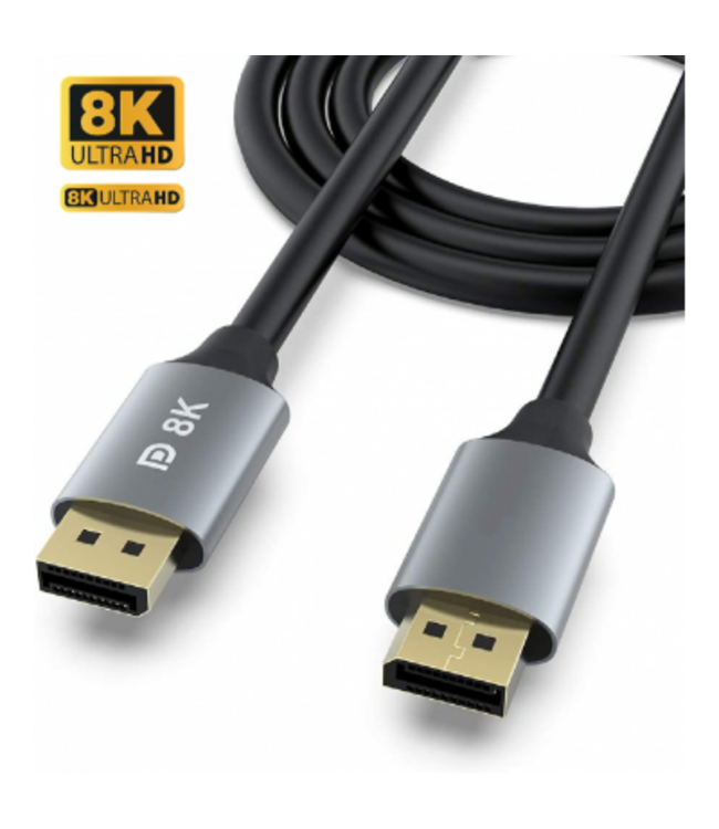 8K Displayport to Displayport Cable 10FT(3M) - Le Maitre Du Jeu Verdun