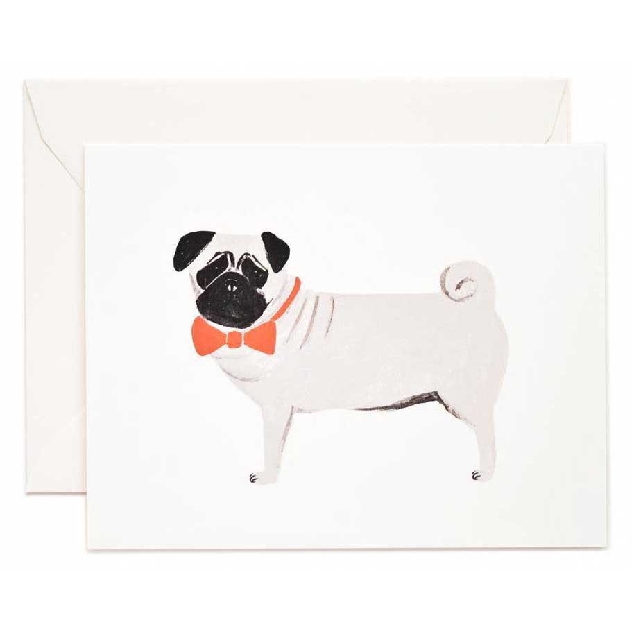 Pug Card - Blue Leaf Houston