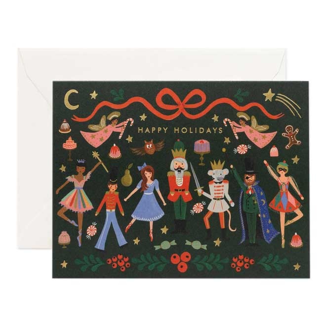 Nutcracker Ballet Card - Blue Leaf Houston