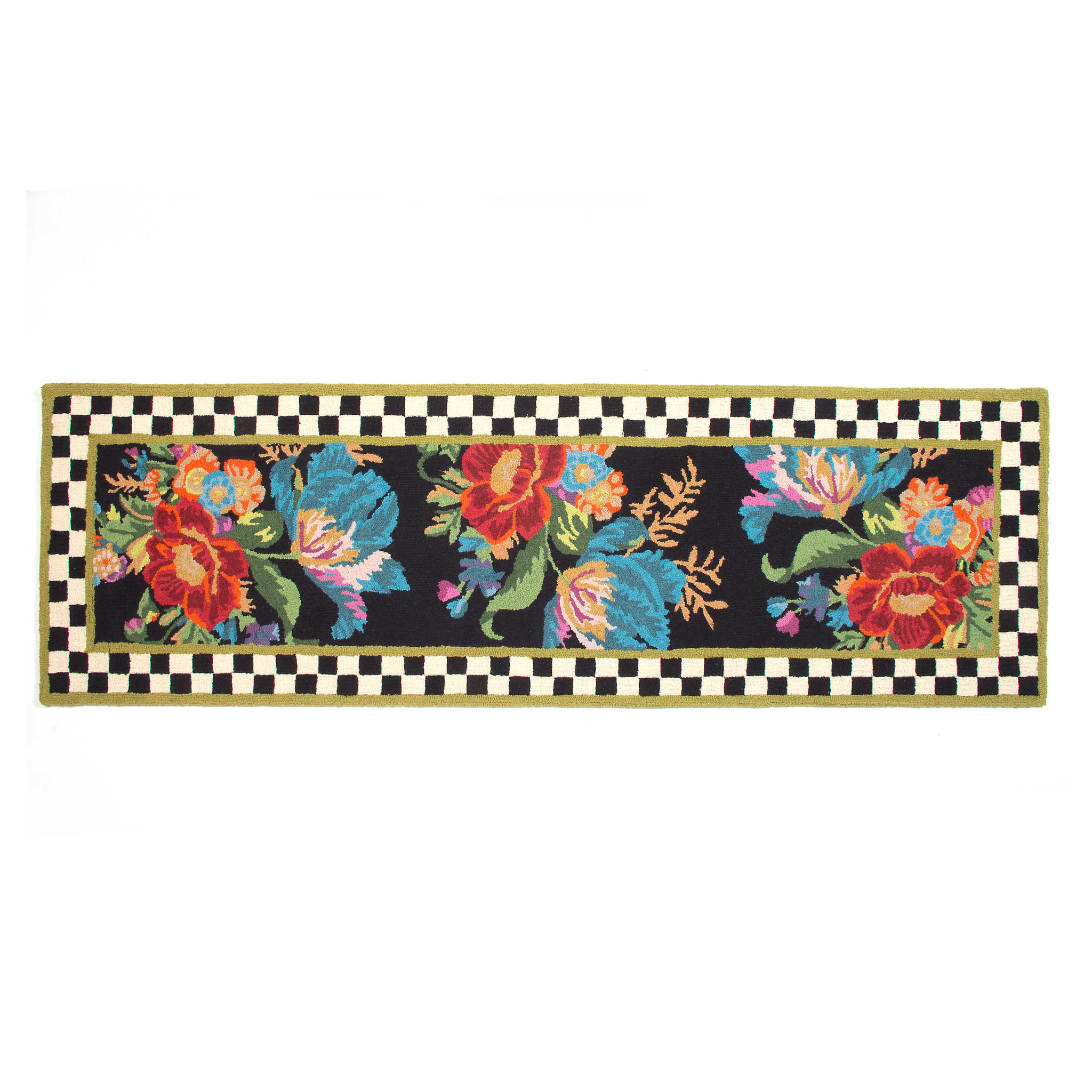 flower market rug - 2'6" x 8' runner - Blue Leaf Houston