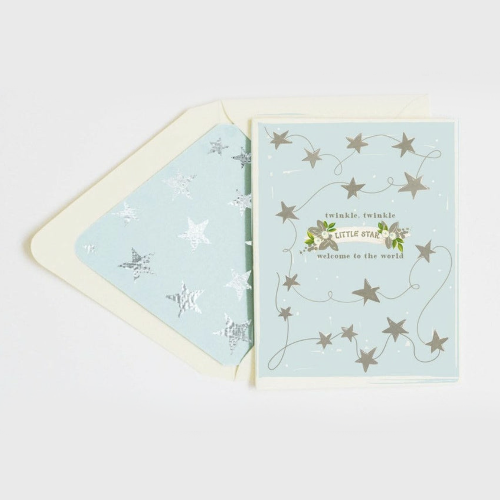 Twinkle Little Star Blue Card - Blue Leaf Houston