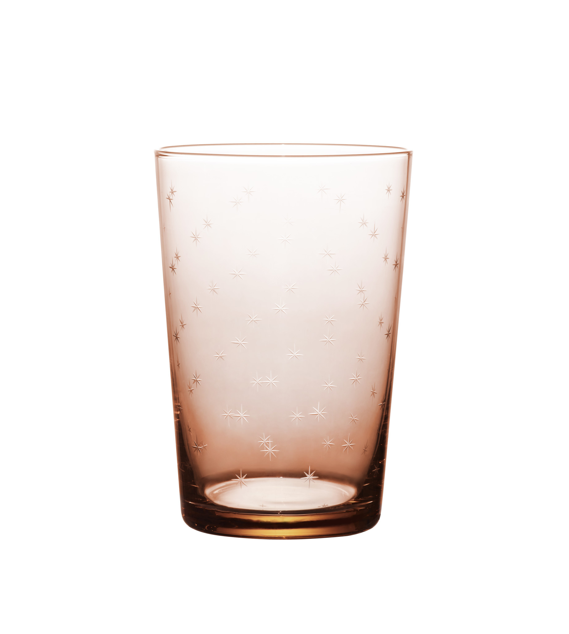 Four Rose Tumblers With Stars Design Blue Leaf Houston