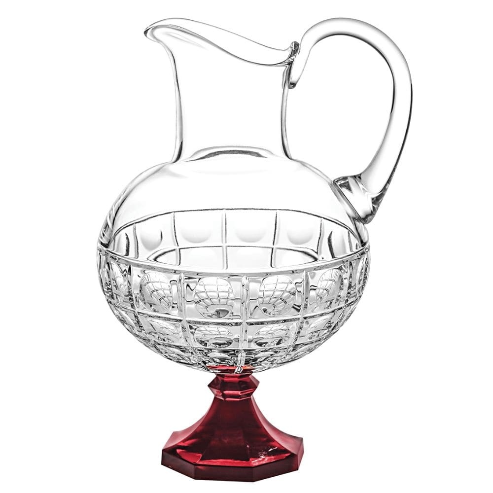 Emporio_Pitcher W/ Red Foot - Blue Leaf Houston