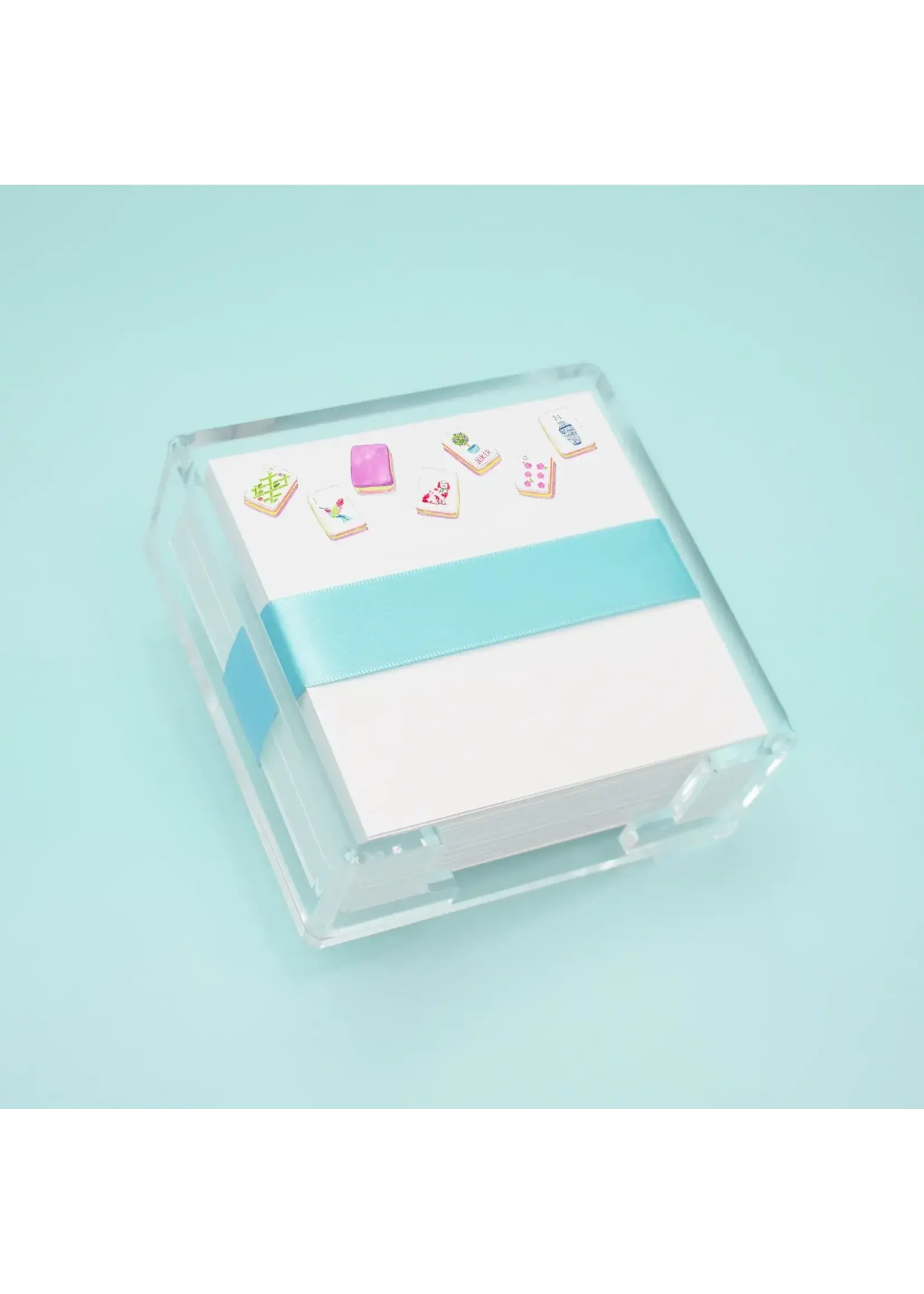 Large Mahjong Tiles Desk Set - Desk Set - Blue Leaf Houston