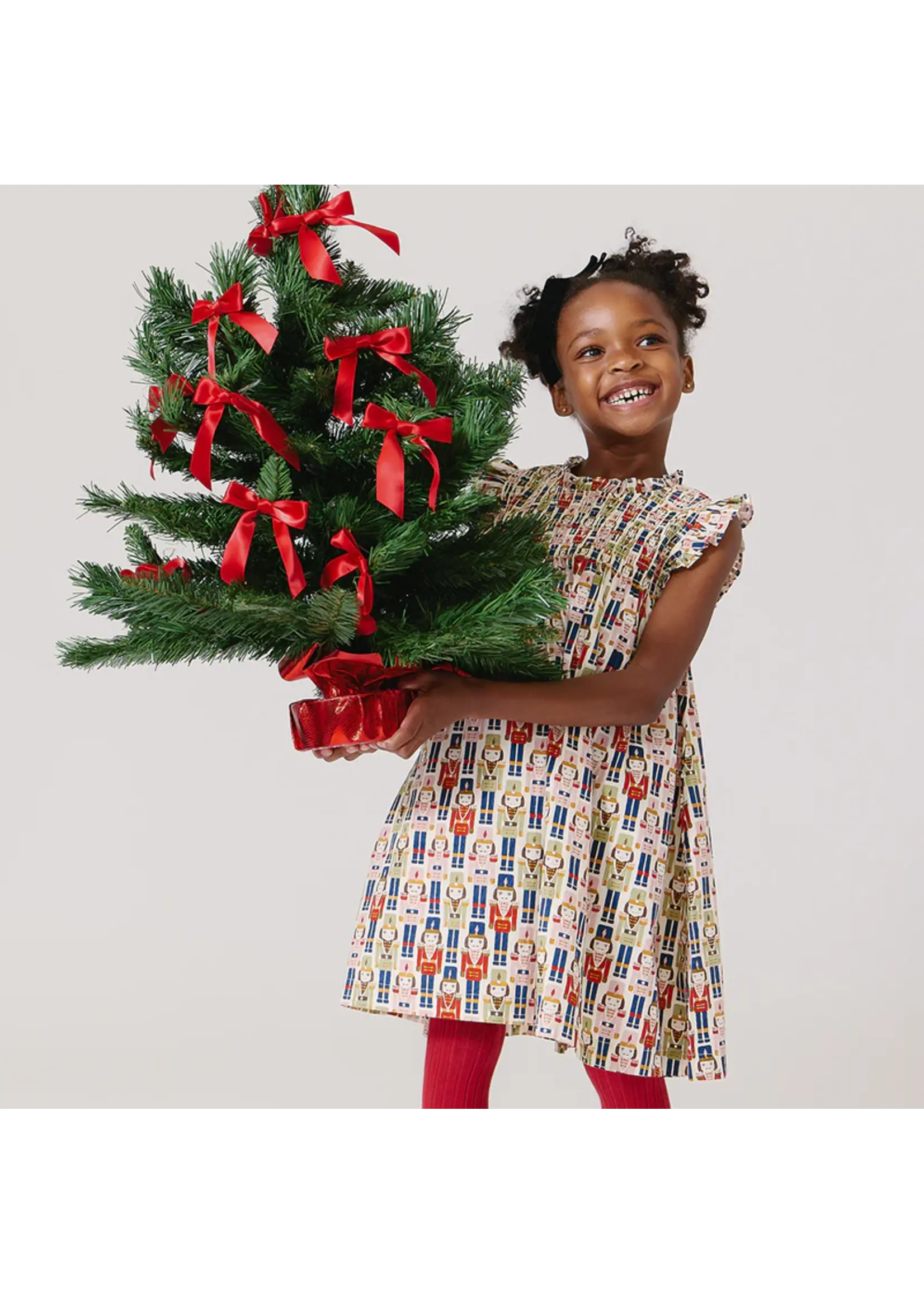 Stevie Dress - Vintage Nutcracker - Blue Leaf Houston