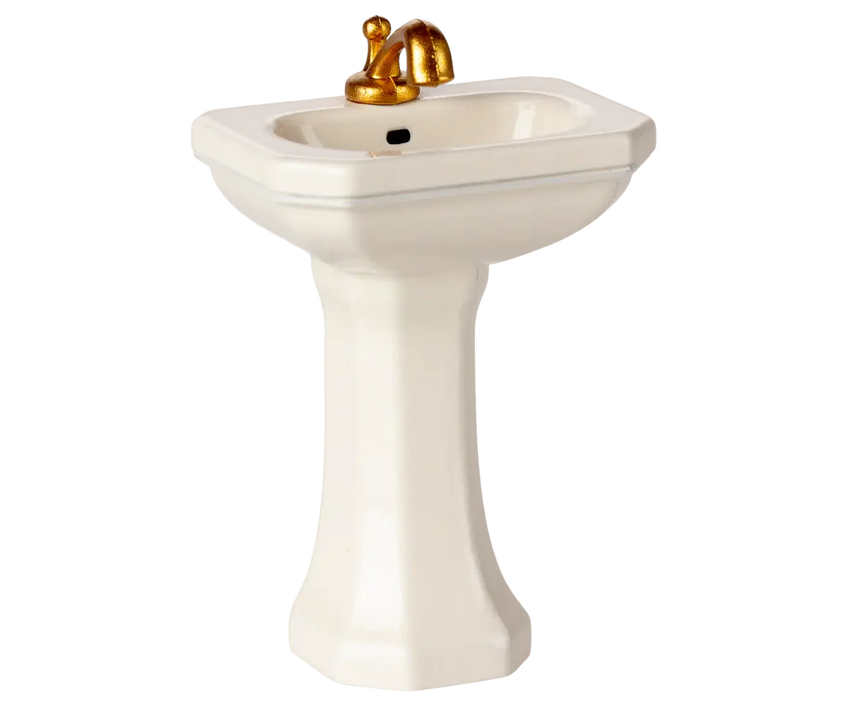 Maileg USA Bathroom sink, Mouse - Off white - Blue Leaf Houston