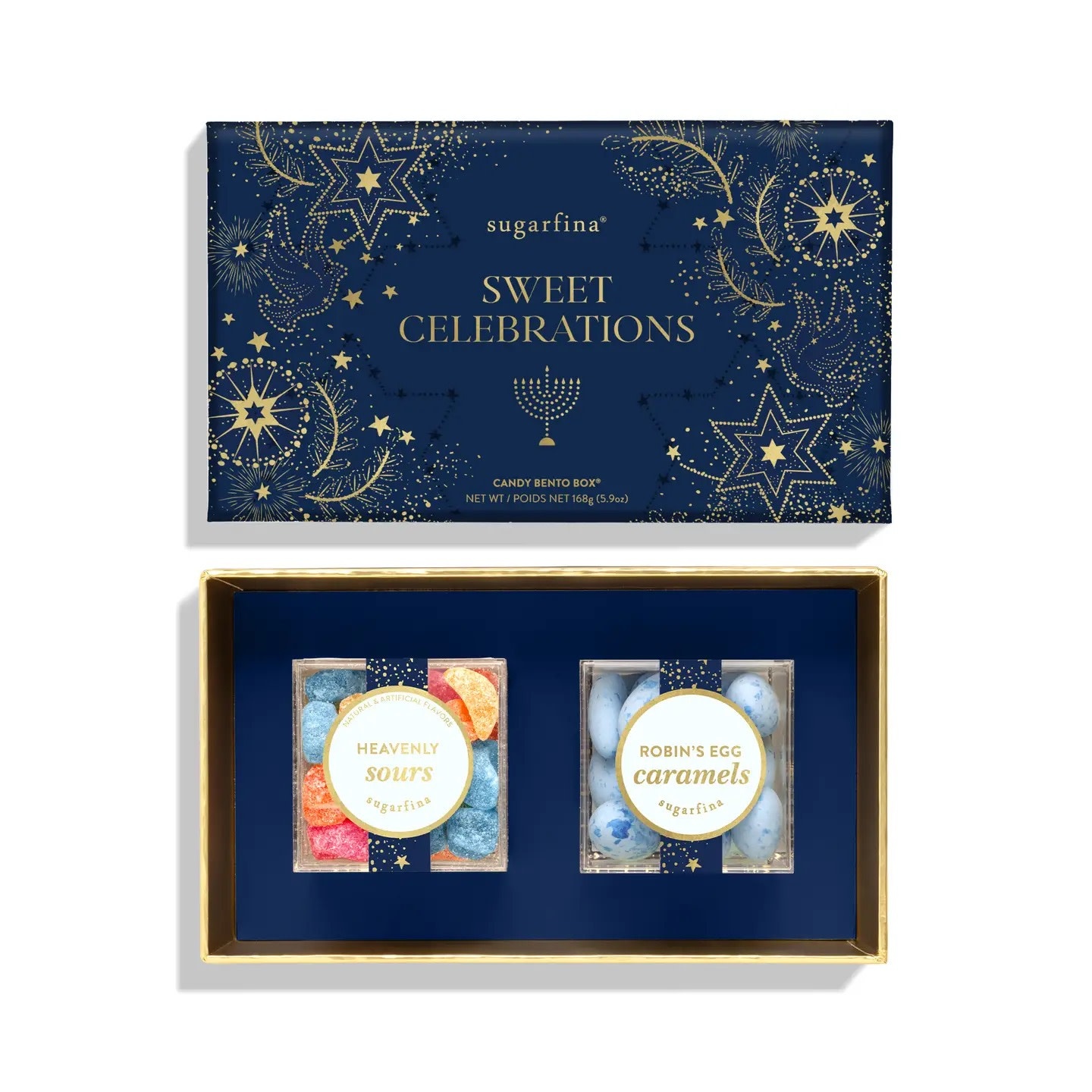 Sugarfina Sweet Celebrations 2pc Bento Box® (Hanukkah 2025) - Blue Leaf ...