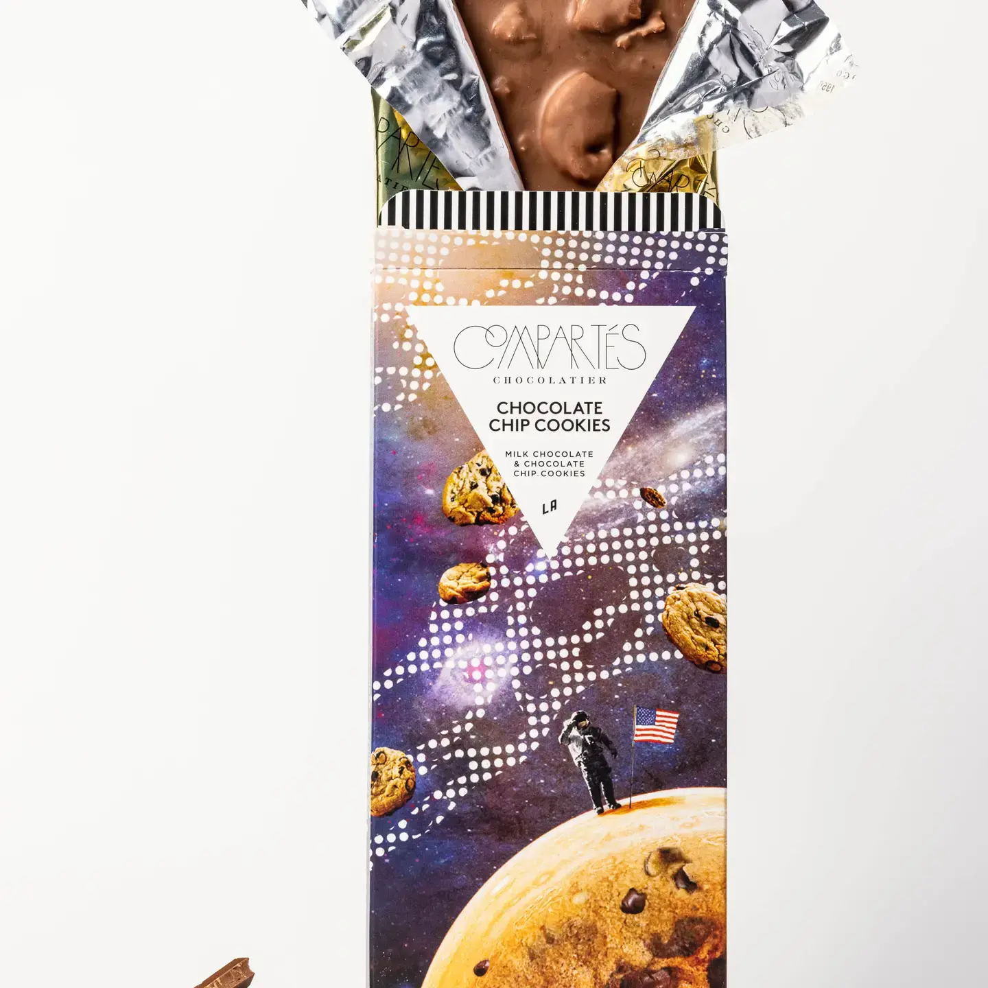 Compartes Chocolate Chocolate Chip Cookie Chocolate Bar - Blue Leaf Houston