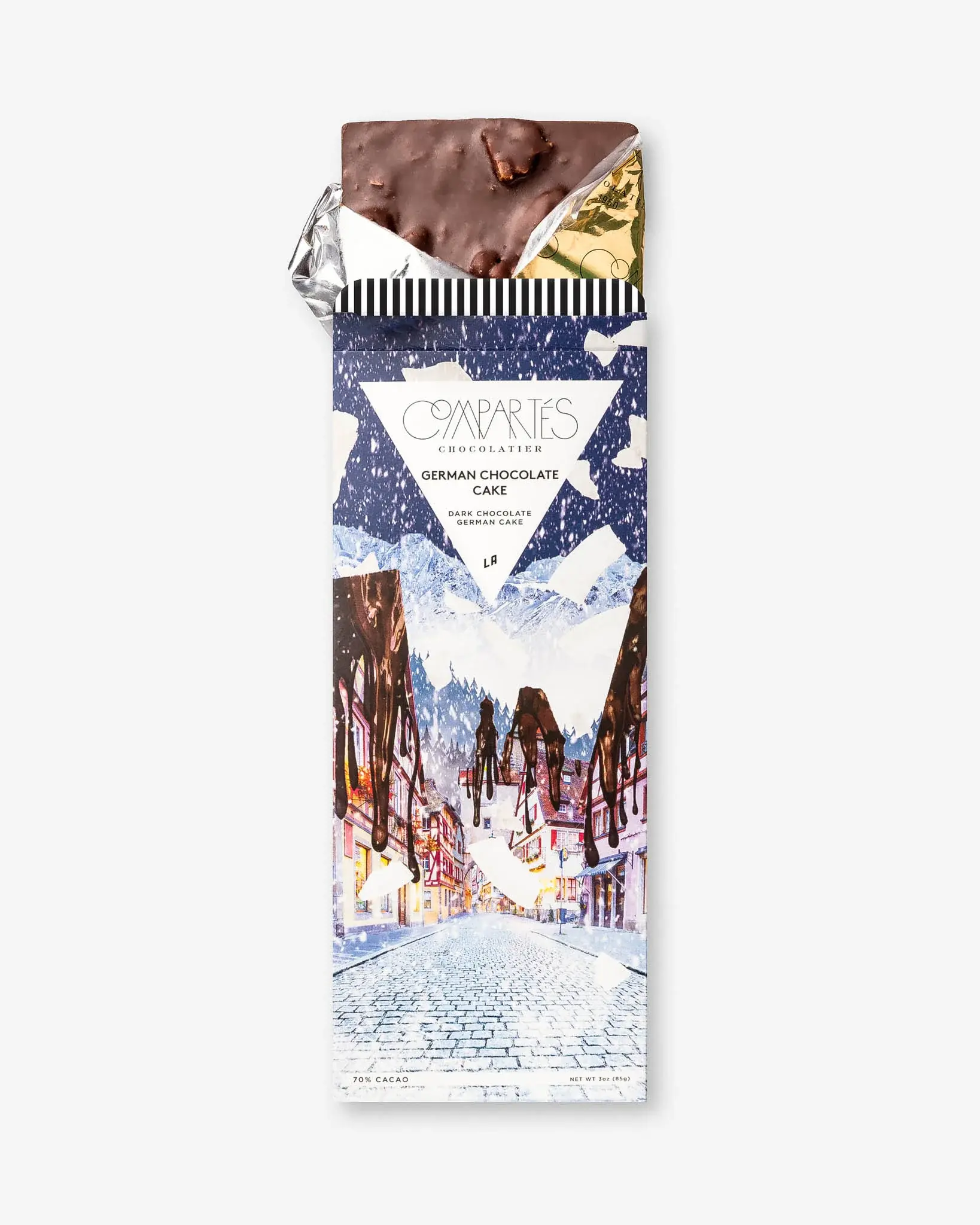 Compartes Chocolate German Chocolate Cake Bar - Blue Leaf Houston
