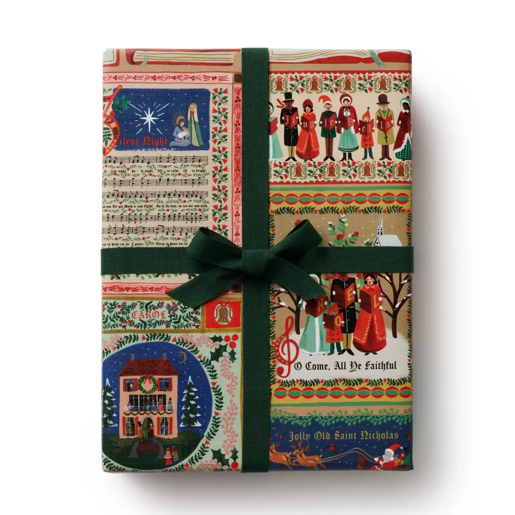 Rifle Paper Company Christmas Carols Continuous Wrapping Roll - Blue ...
