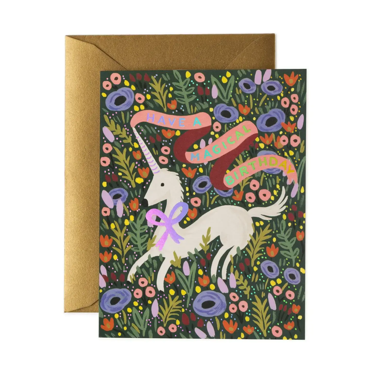 Rifle Paper Company Magical Birthday Card - Blue Leaf Houston