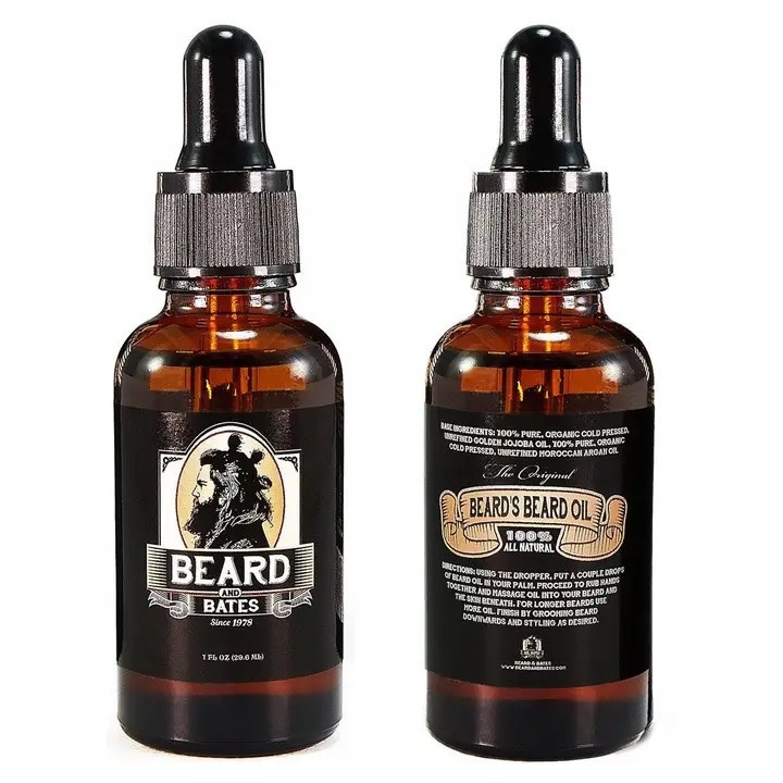 Beard & Bates The Original Beard's Beard Oil - Original Formula - Blue ...