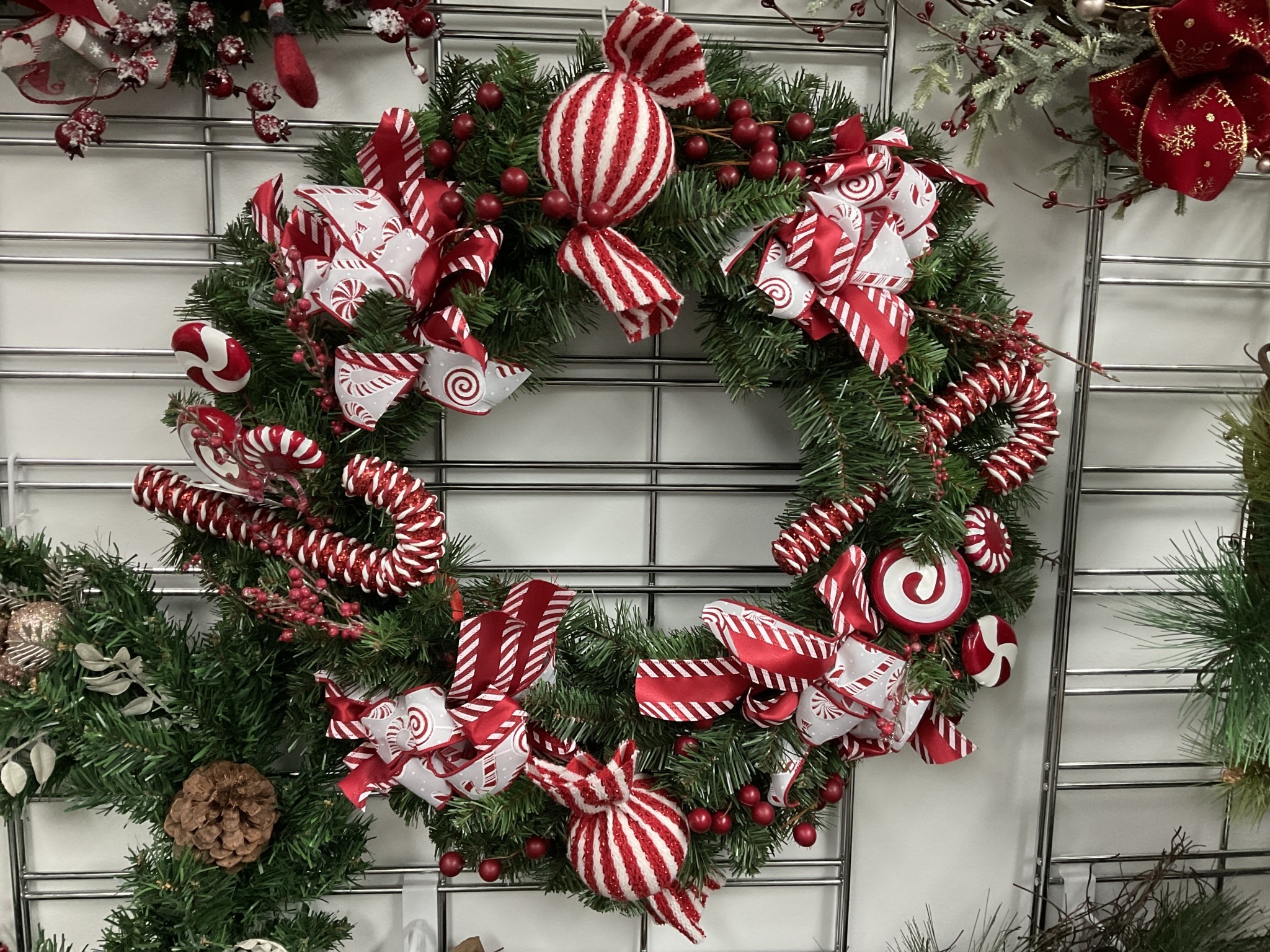 Evergreen Wreath Decorated
