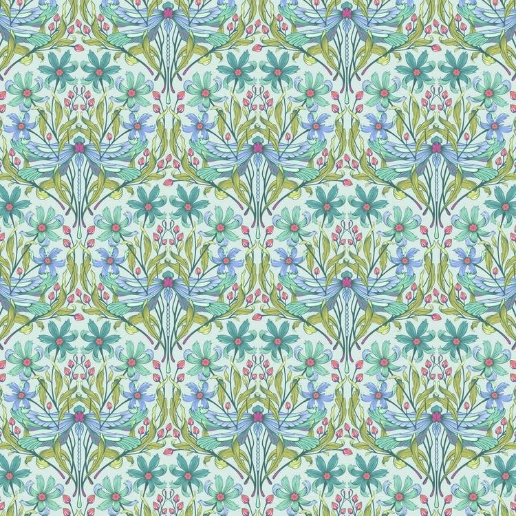 Tula Pink Tula Pink - Moon Garden / Dragon Your Feet / PWTP199.DAWN I I ...