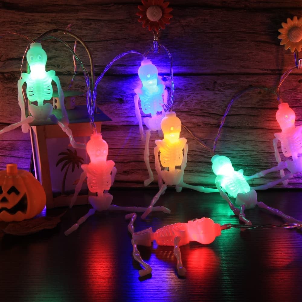 Skeleton Halloween LED Lights - Multicolor Fun - Top Notch DFW, LLC