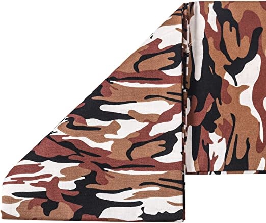 Cotton Fabric Square Sheets- Brown Camo - Top Notch DFW, LLC