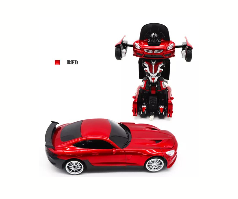 Red RC Transforming Robot Sports Car - Dynamic Toy - Top Notch DFW, LLC