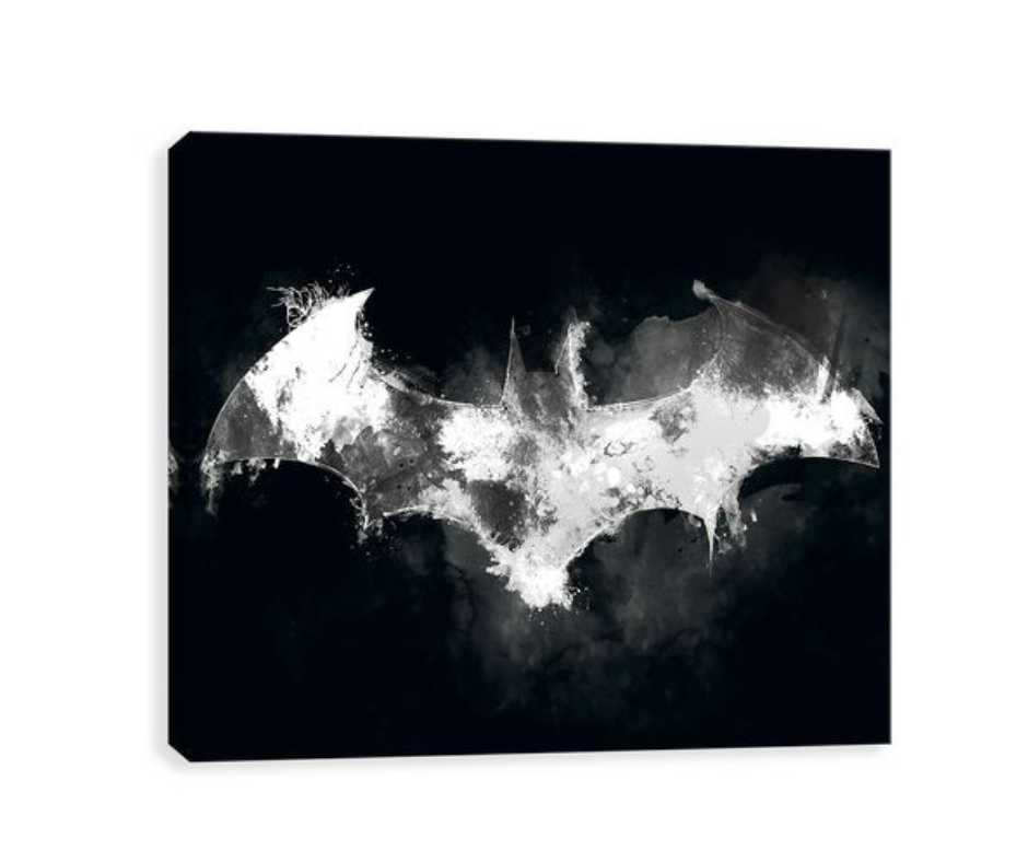 Batman Logo Canvas Wall Art- Large - Top Notch DFW, LLC