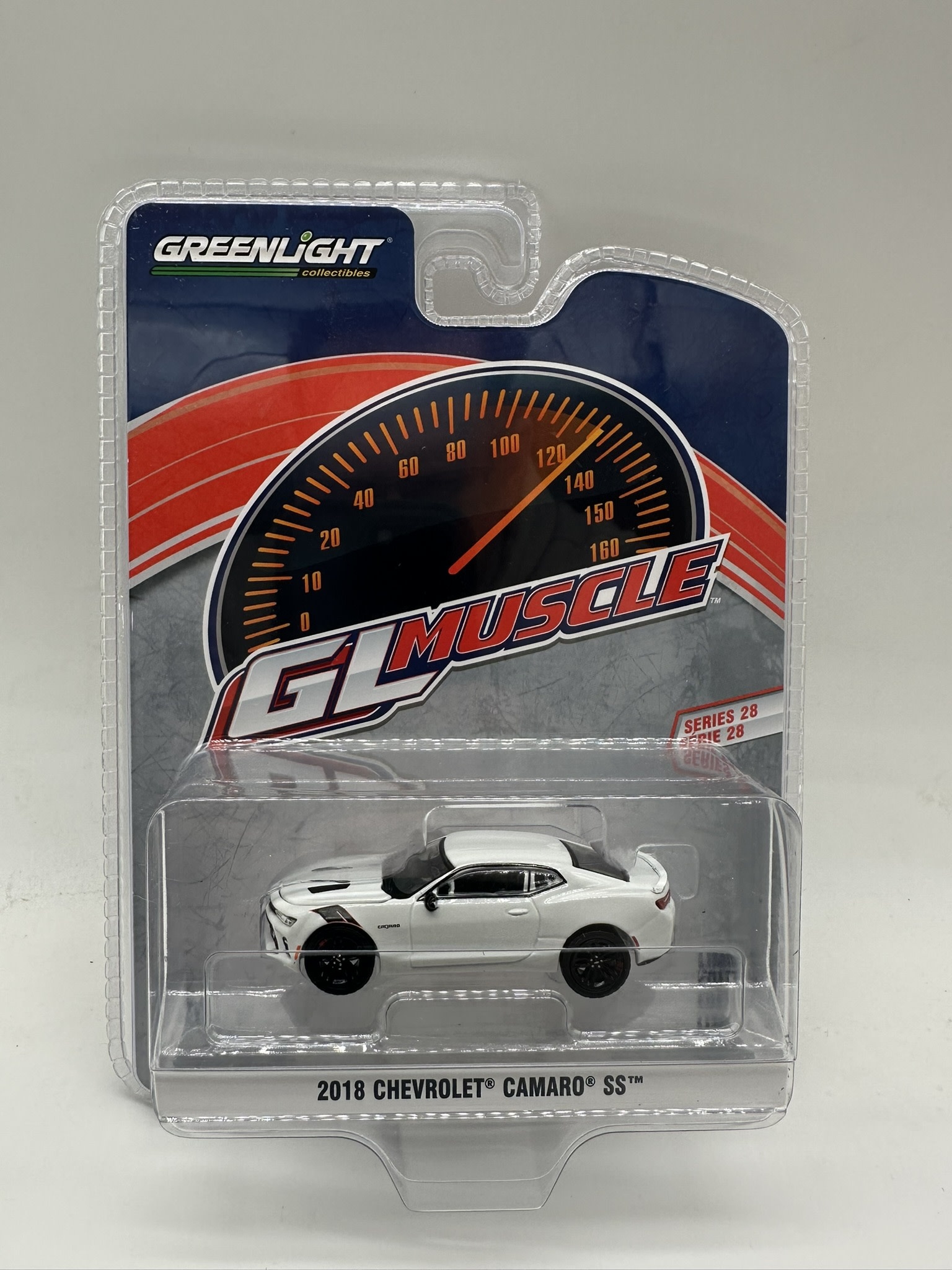 1/64 2018 Chevrolet Camaro SS Redline Edition, Silver Ice Metallic, GreenLight Muscle Series 28 ...