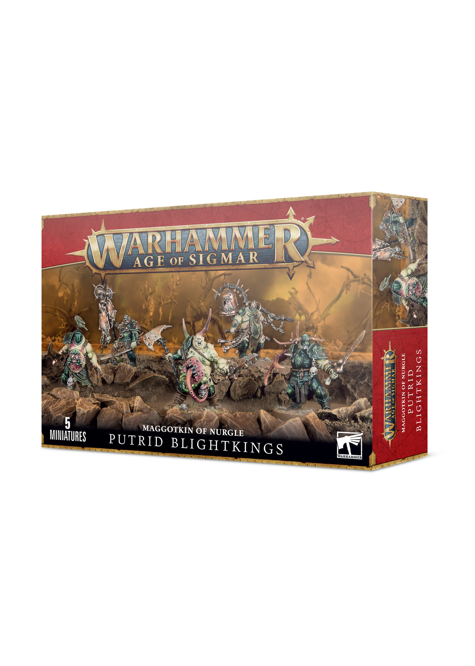 Putrid Blightkings - Maggotkin of Nurgle - Warhammer Age of Sigmar - La ...