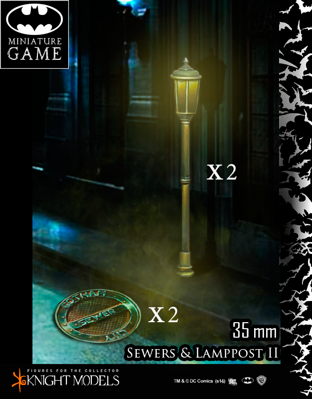 Sewer and Lamppost Set II - Batman Miniature Game - La boutique Tabletop