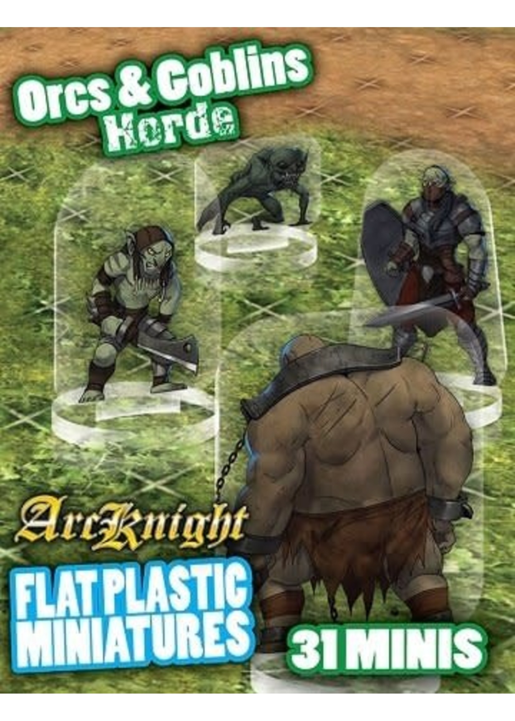 Flat Plastic Miniatures: Orcs & Goblins Horde - La boutique Tabletop