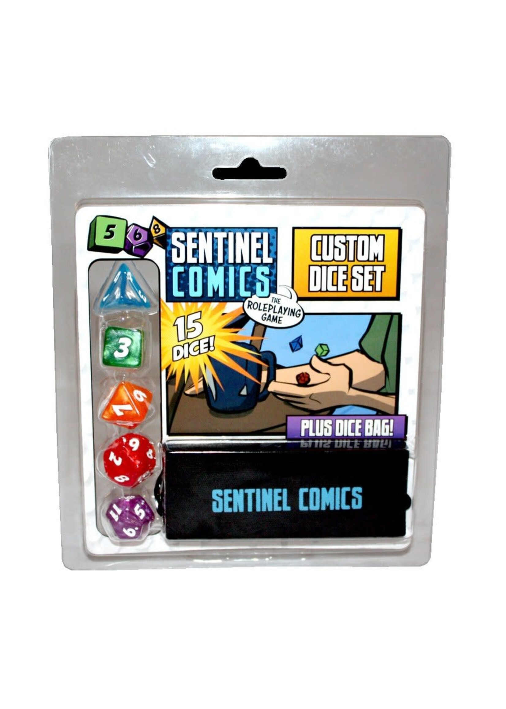 Sentinel Comics RPG Custom Dice Set - La boutique Tabletop