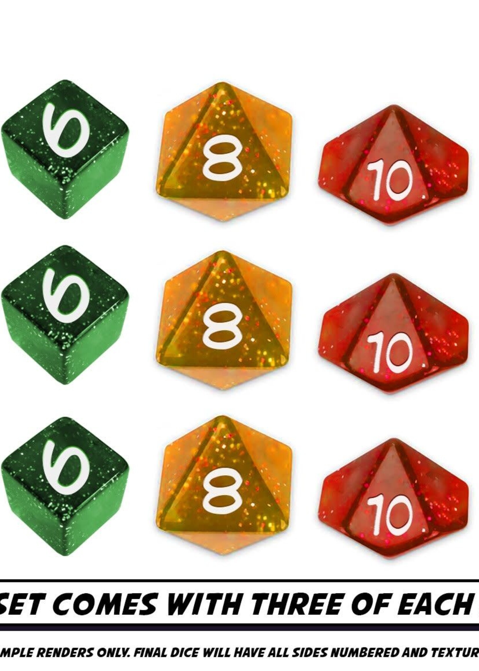 Sentinel Comics RPG Custom Dice Set - La boutique Tabletop