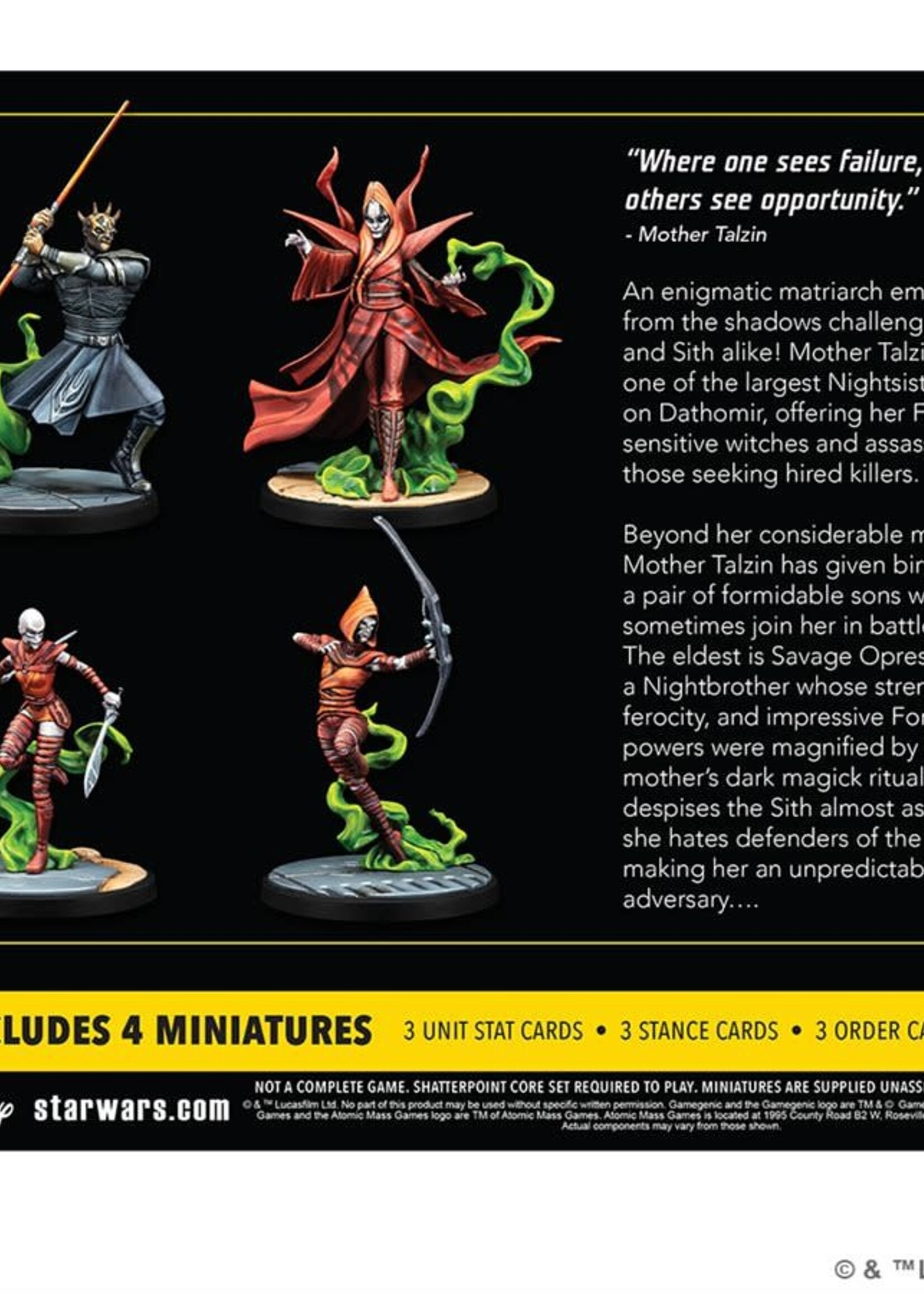 Star Wars: Shatterpoint - Witches of Dathomir: Mother Talzin Squad Pack ...