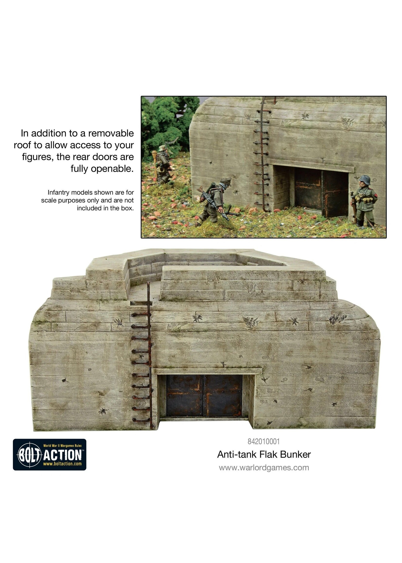 Anti-Tank / Flak Bunker - Bolt Action - La boutique Tabletop