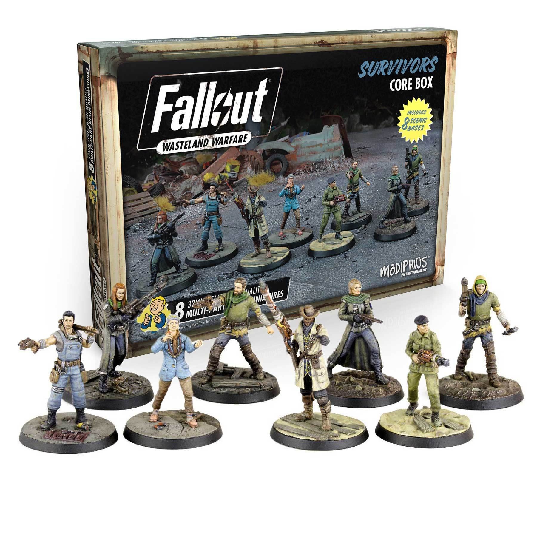 Survivors Core Box - Fallout: Wasteland Warfare - La boutique Tabletop