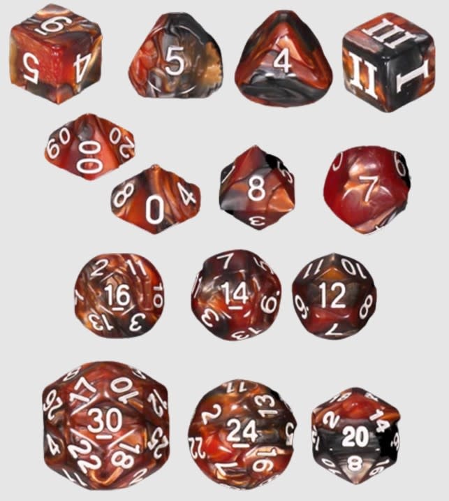 Mage Bullets Unleashed Arcana Dice 14 Dice Set for DCC RPG - La ...