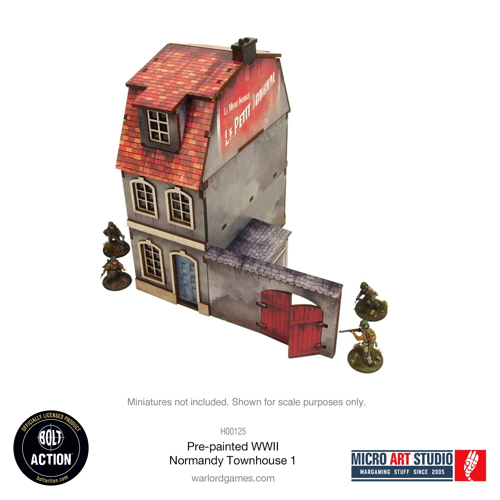 WW2 Normandy Townhouse 1 - Décor pré-peint - La boutique Tabletop