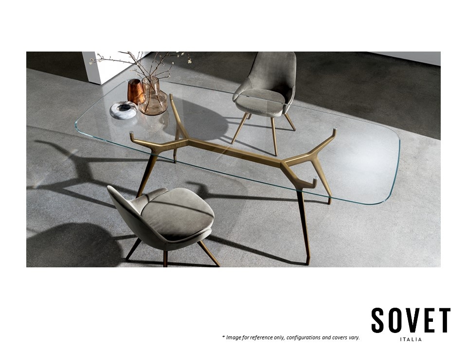 ARKOS SHAPED RECTANGULAR DINING TABLE - Westhill Interiors