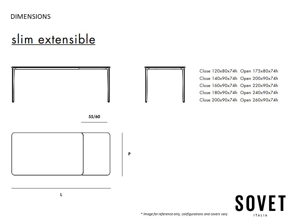 SLIM EXTENSIBLE DINING TABLE. - Westhill Interiors