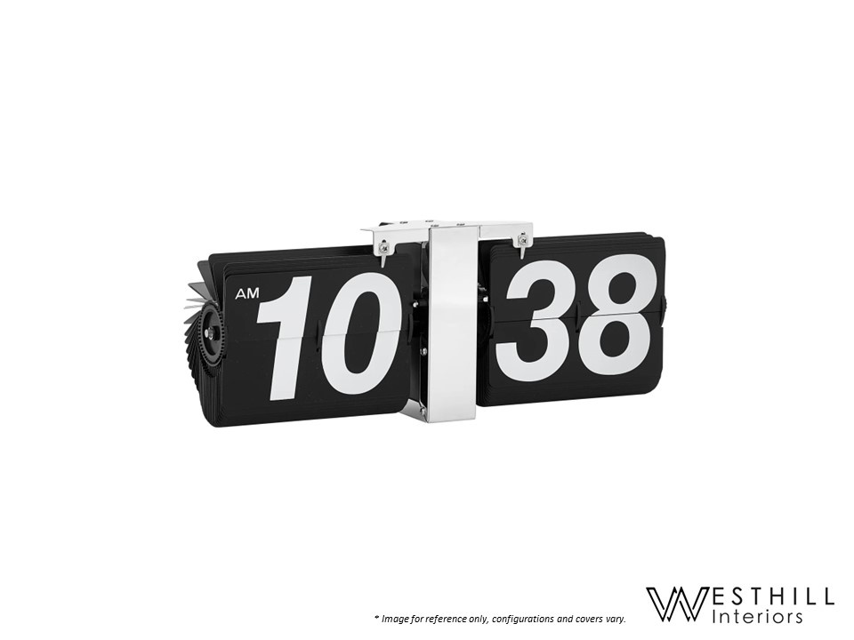 RETRO WALL FLIP CLOCK. - Westhill Interiors
