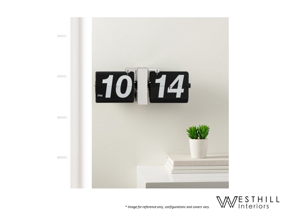 RETRO WALL FLIP CLOCK. - Westhill Interiors