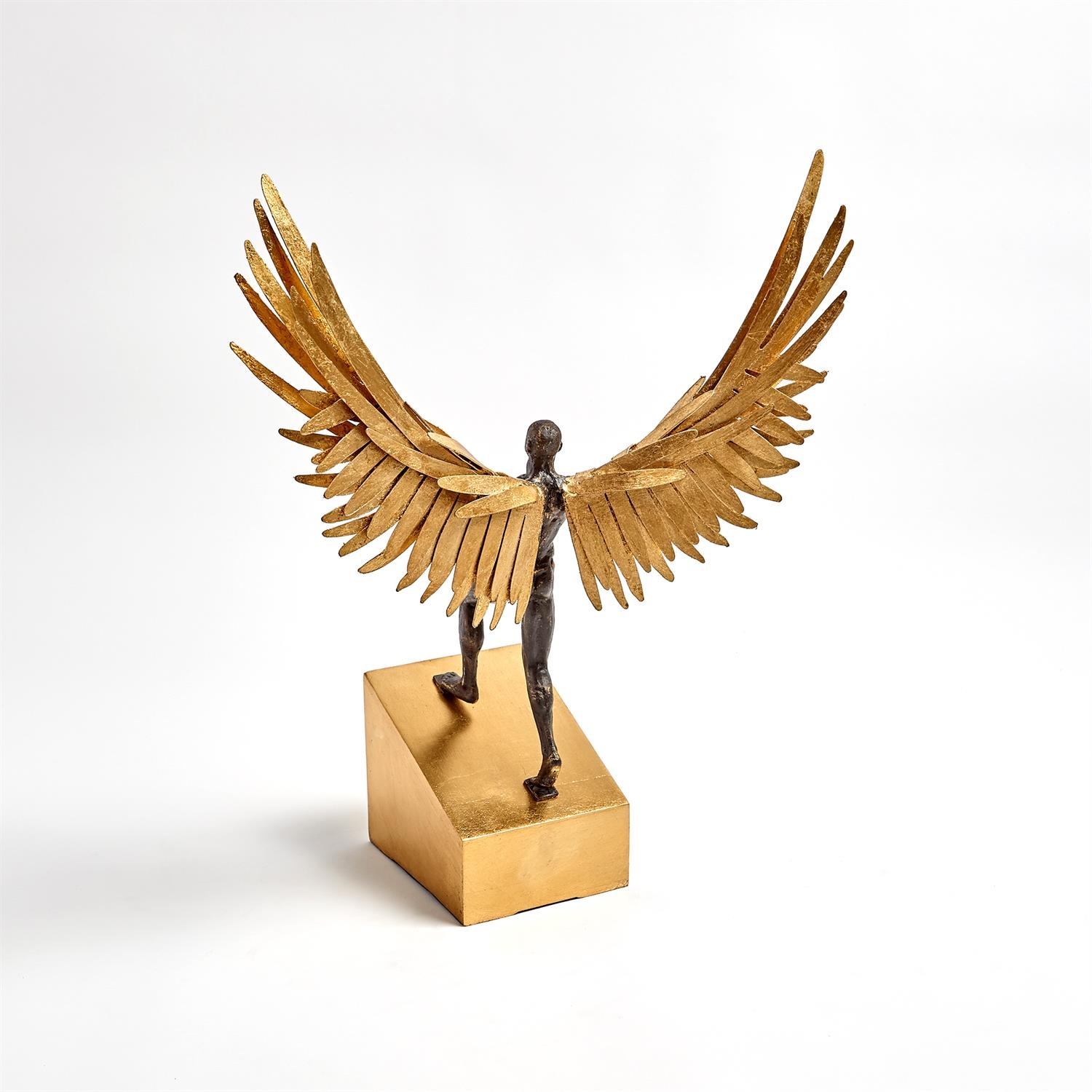 RUNNING MAN WITH GOLDEN WINGS - Westhill Interiors