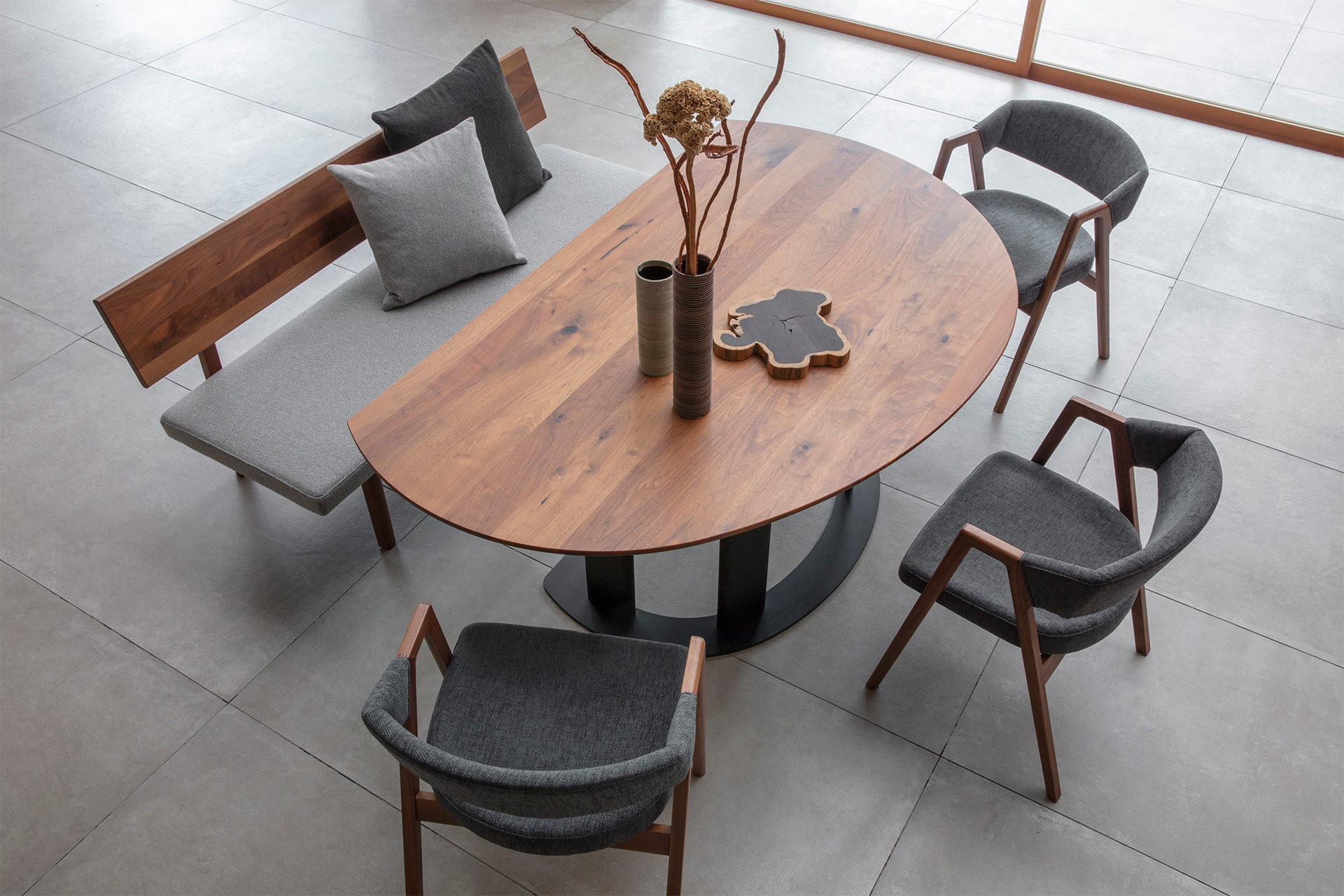 KURUME DINING TABLE | 久留米ダイニングテーブル | Japanese Solid Wood Dining Table - Westhill Interiors
