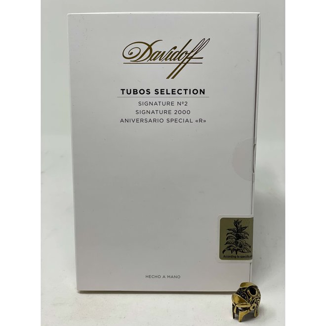 Davidoff Tubos Selection White 3 Cigar Assortment Gift Set - Cigar Spartan