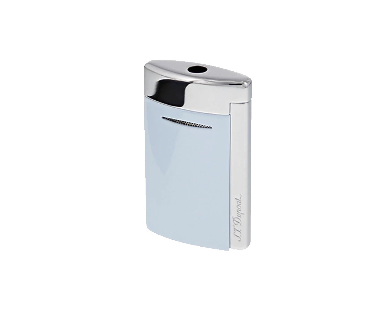 S.T. Dupont Lighter - New Minijet Baby Blue / Chrome 010879 - Cigar Spartan
