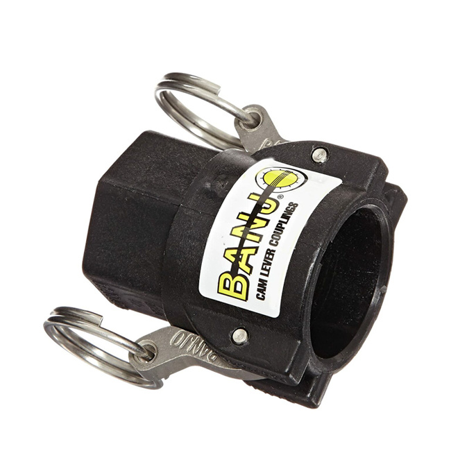 Banjo 3/4" Female Coupler x 1/2" Female Thread Poly Cam Lever Coupling ...