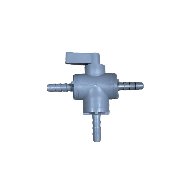 1/4" Hose Barb x 1/4" Hose Barb Series 226 PVC Ball Valve with Buna-N ...