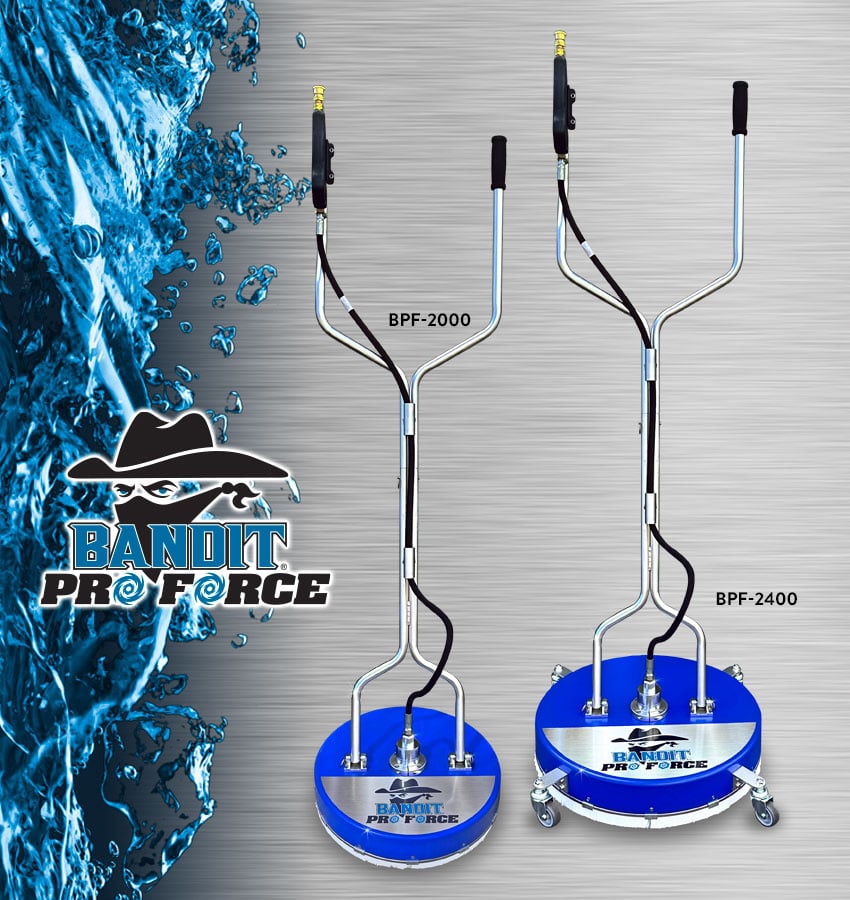 Bandit Pro Force 24" Surface Cleaner w/ Casters - Panhandle Power Wash ...
