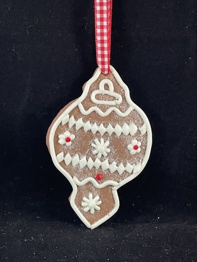 Gingerbread Shaped Ornament - mlynnedesigns