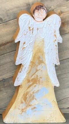 Painted Angel Block - mlynnedesigns