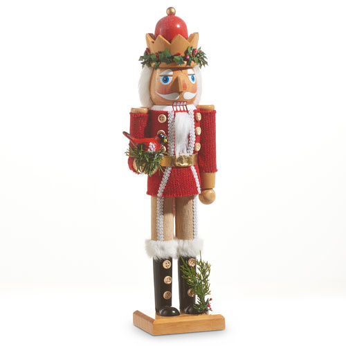 Cardinal and Greenery Nutcracker - mlynnedesigns