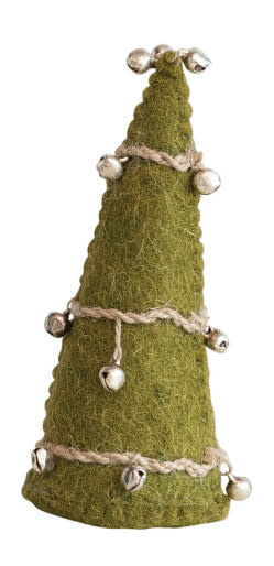 Felt Tree with Jute & Bells - mlynnedesigns