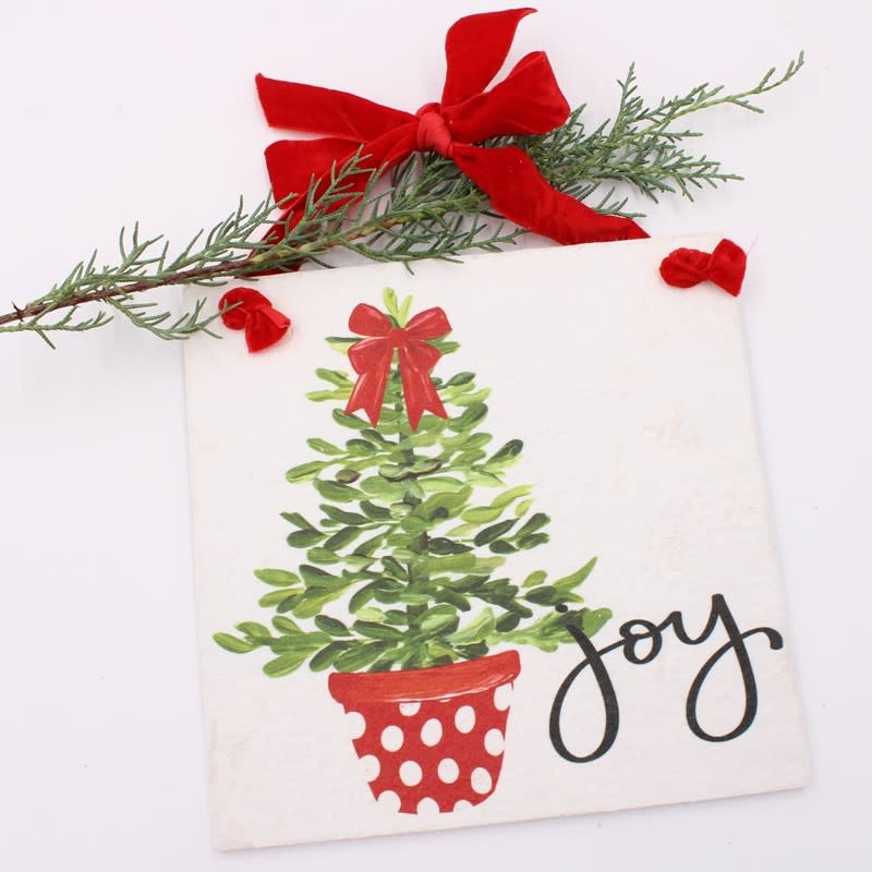 Joy Topiary Paper Sign - mlynnedesigns