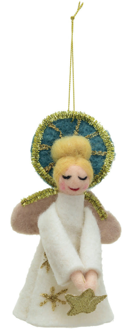 Felt Angel Ornament - mlynnedesigns